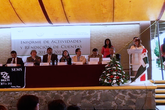 Presenta CBTIS 212 informe de actividades 2014 – 2015
